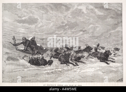 Eskimo Inuit native Canadian nomad nomadic ice house dome igloo husky ...