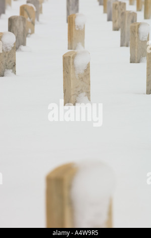 Grave rows, Fort Snelling National Cemetery, Minneapolis, Minnesota ...