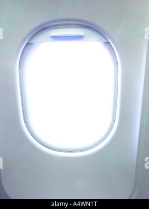 Airplane Window Open Stock Photo - Alamy