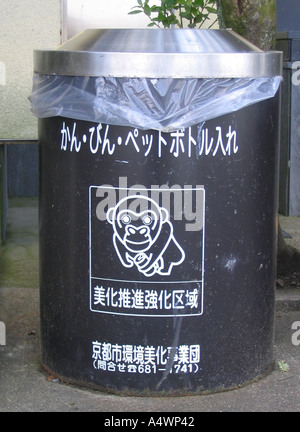 trash bin Kyoto Japan Stock Photo - Alamy
