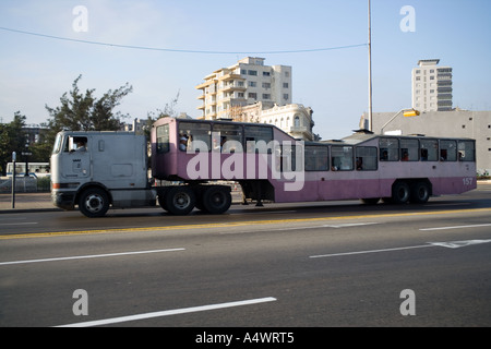 Camel bus in Havana Cuba Stock Photo - Alamy