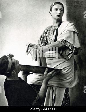 Pilate washes his hands; Passion of Christ. Pontius Pilatus is sitting ...