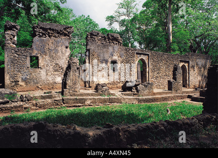Gedi ruins Kenya coast East Africa Stock Photo - Alamy