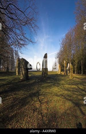 Stone Sculptures at Heavens Gate, Longleat, Wiltshire Stock Photo - Alamy