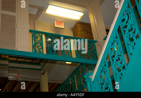 fire exit sign inside the building Stock Photo - Alamy