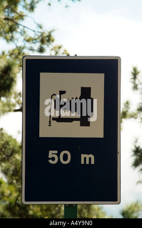 Directional sign on the road to the viewpoint of the Valley of ...