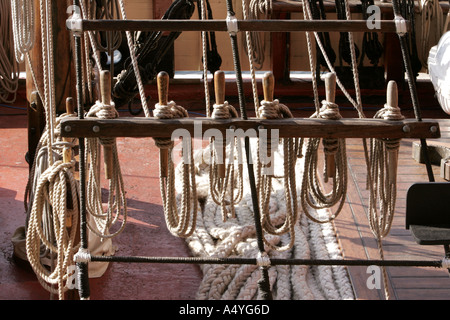 Knot hook rope peg line cord hawser lanyard schooner boat ship yacht ...