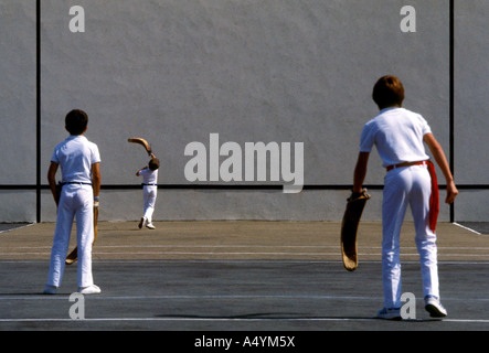 French Basque boys, boys, French Basque children, playing accordion ...
