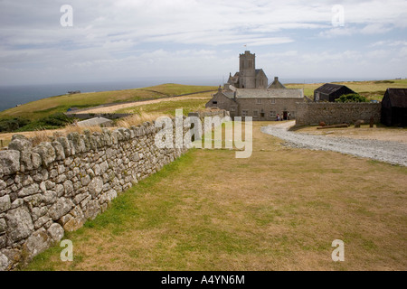 View of Lundy Village and the Marisco Tavern on Lundy Island Stock ...