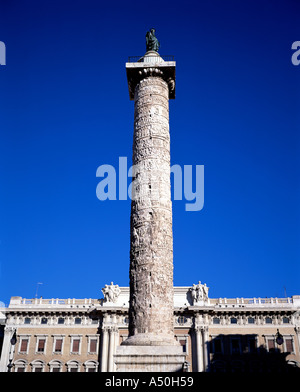 The Marcus-Aurelius column in Rome is a monumental structure ...