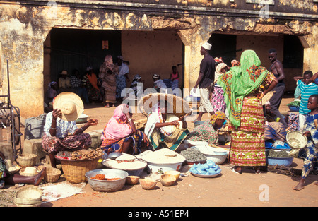 Djougou market scene Benin Stock Photo - Alamy