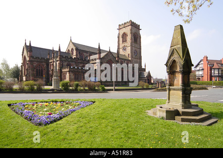 Saint Marys Parish Church Bowdon Cheshire UK in the centre of the Stock ...