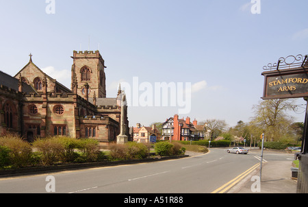 Saint Marys Parish Church Bowdon Cheshire UK in the centre of the ...
