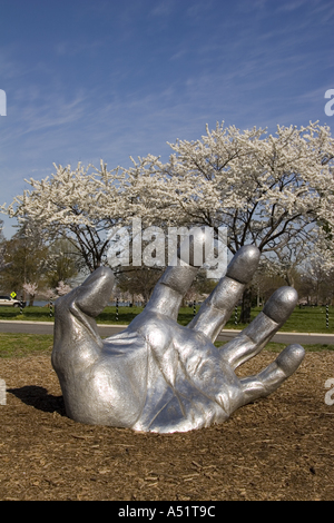 The Awakening Sculpture at Haines Point in East Potomac Park Washington ...