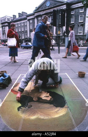 Pavement, Trinity College; Dublin; Ireland Stock Photo - Alamy