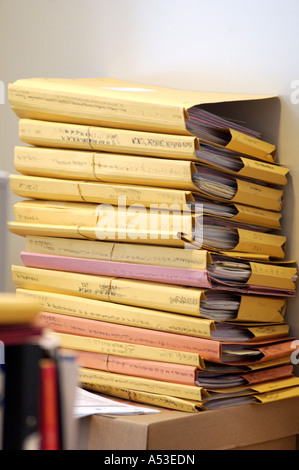 Cabinets with folders in a modern office. Cabinet with folders Stock ...