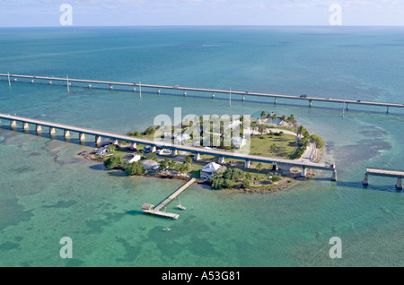 Pigeon Key Florida Keys seven 7 mile bridge US 1 highway Stock Photo ...