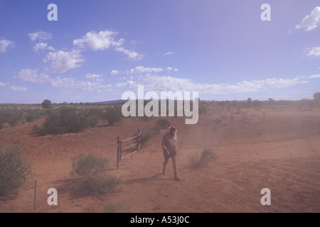 Australia Northern Territory MR Terry Karger supervises cattle drive at ...