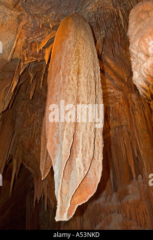 calcite crystals in King Solomon Cave near Mole Creek Tasmania ...