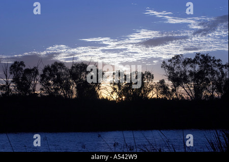 Sunrise at Deep Reach Pool Millstream Chichester National Park Pilbara ...