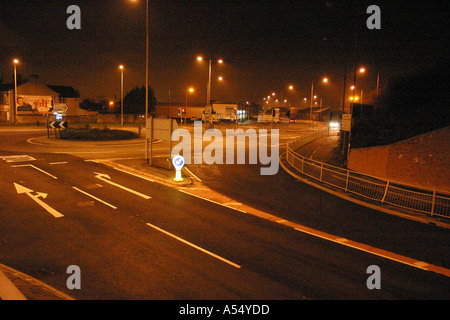 Bruce Street Bridges in Swindon at night Stock Photo - Alamy
