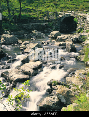 High Sweden bridge near Ambleside in the Lake district national park ...