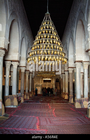 Prayer Hall of The Great Mosque Okba, Kairouan, UNESCO World Heritage ...
