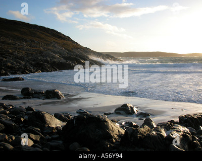 Waves at Meal beach Burra Isle Shetland Stock Photo - Alamy
