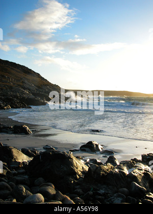 Waves at Meal beach Burra Isle Shetland Stock Photo - Alamy
