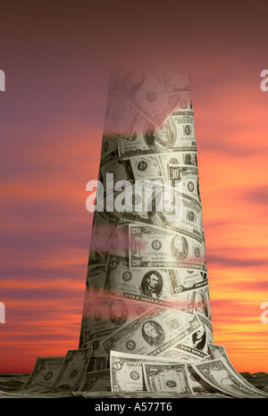 Tower of money Stock Photo - Alamy