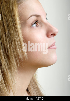 Close-up of young woman Stock Photo - Alamy