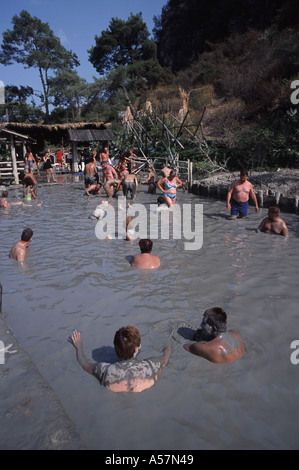 TURKEY The thermal mud baths at Ilica in the Dalyan Delta Stock Photo ...
