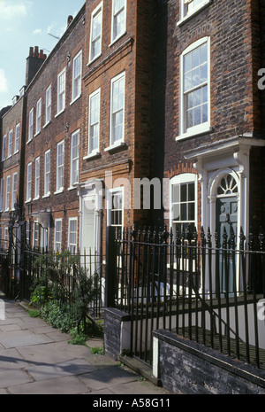 Church Row Hampstead London England 18th century Georgian brick town ...