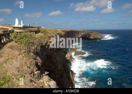 Suicide Cliff Saipan CNMI Japanese WWII site Stock Photo - Alamy