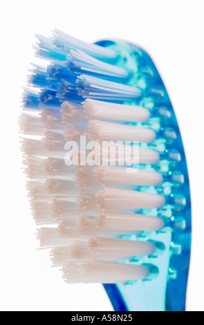 Close-up of a blue toothbrush Stock Photo - Alamy
