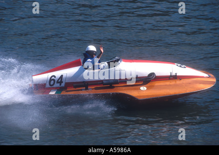 A 1960s Three Point Hydroplane underway Stock Photo - Alamy