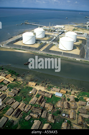 bonny oil terminal niger delta nigeria west africa Stock Photo - Alamy