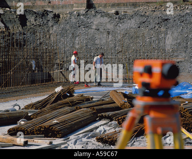 Fixing steel reinforcement for a water treatment plant in Bangkok ...