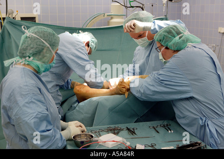 Vascular bypass surgery leg Stock Photo - Alamy