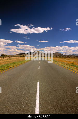 Africa, Namibia, Central Plateau, Rehoboth. Highway 81 by the Tropic of ...