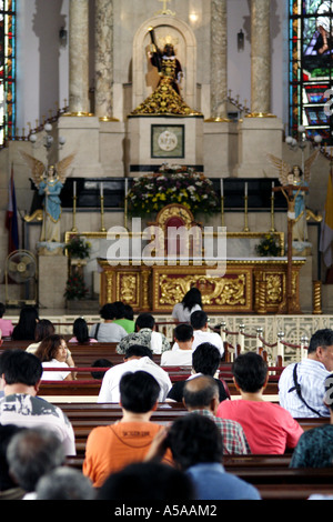 interior of landmark manila catholic cathedral spanish colonial church ...