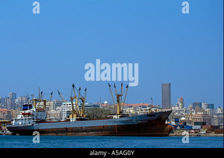 LEBANON, Beirut, port and container terminal of Beirut / LIBANON ...