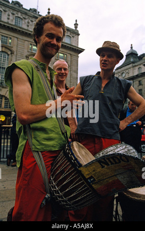 Street performers. Street show in London. UK, London, August 15, 2021 ...