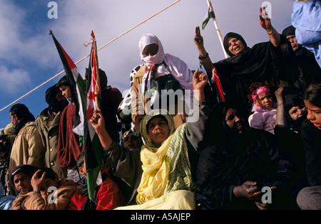 Sahrawi People celebrating the Western Sahara Independence Day Stock ...