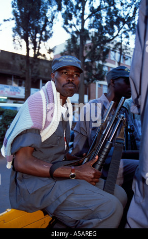 Rwandan policemen holding guns in Kigali Africa Stock Photo - Alamy