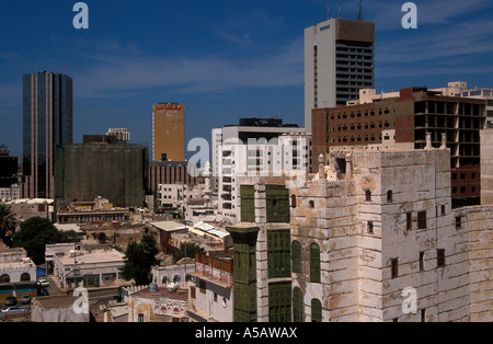 Jeddah skyline from the Naseef house Saudi Arabia Middle East Stock ...