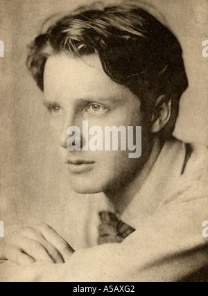 RUPERT BROOKE 1887 1915 English poet who fought in WWI and seemed to ...