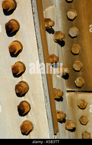 Steel bolts and nuts close-up Stock Photo - Alamy