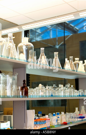 Glassware, Laboratory beakers,Science experiment Stock Photo - Alamy