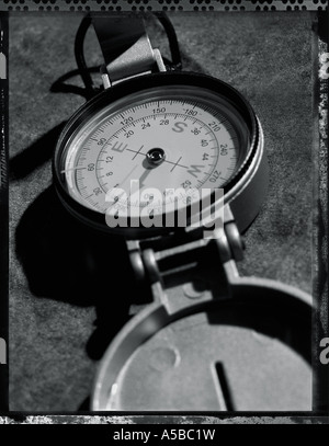 Compass showing north direction Stock Photo - Alamy